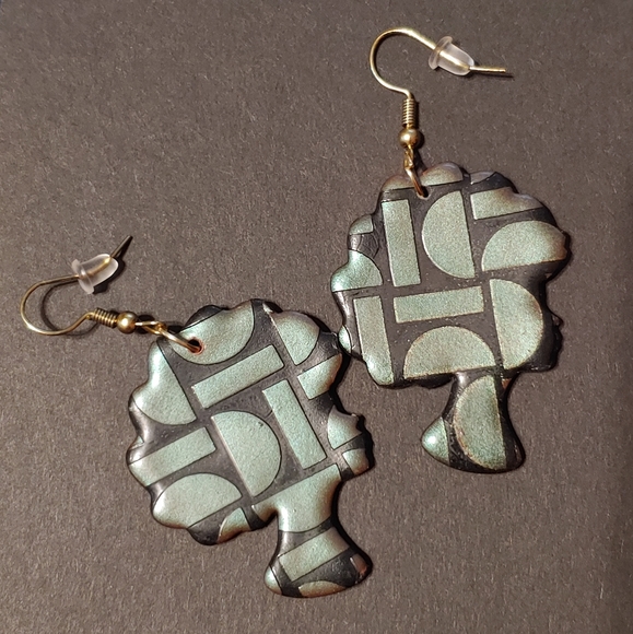 Handmade | Jewelry | Handmade Polymer Clay Mod Contemporary Woman ...